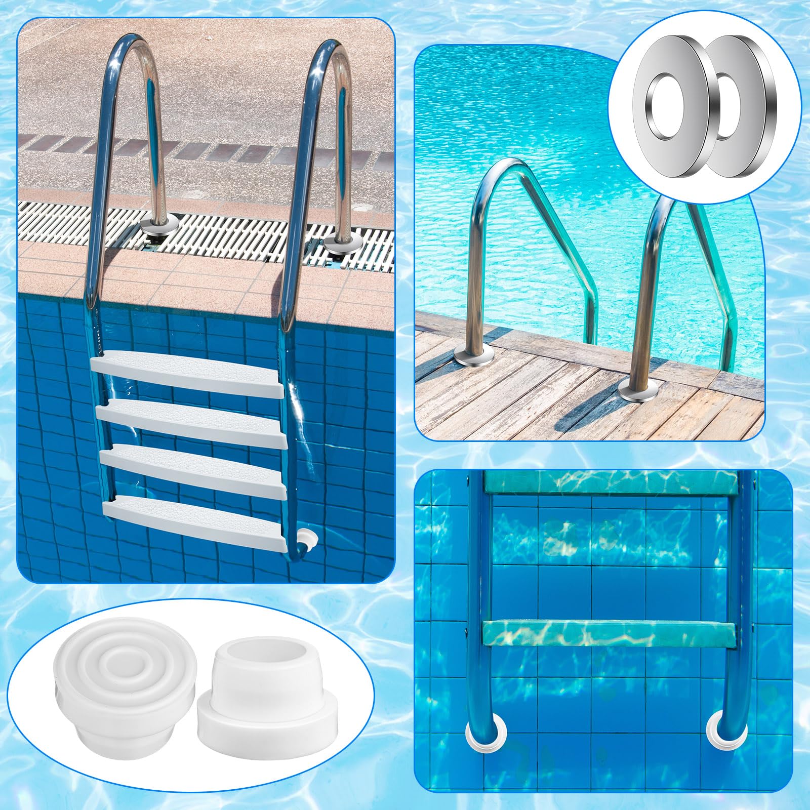 Swimming Pool With Frame Pool Footpart Caps - Foodboard For Metal Frame ...