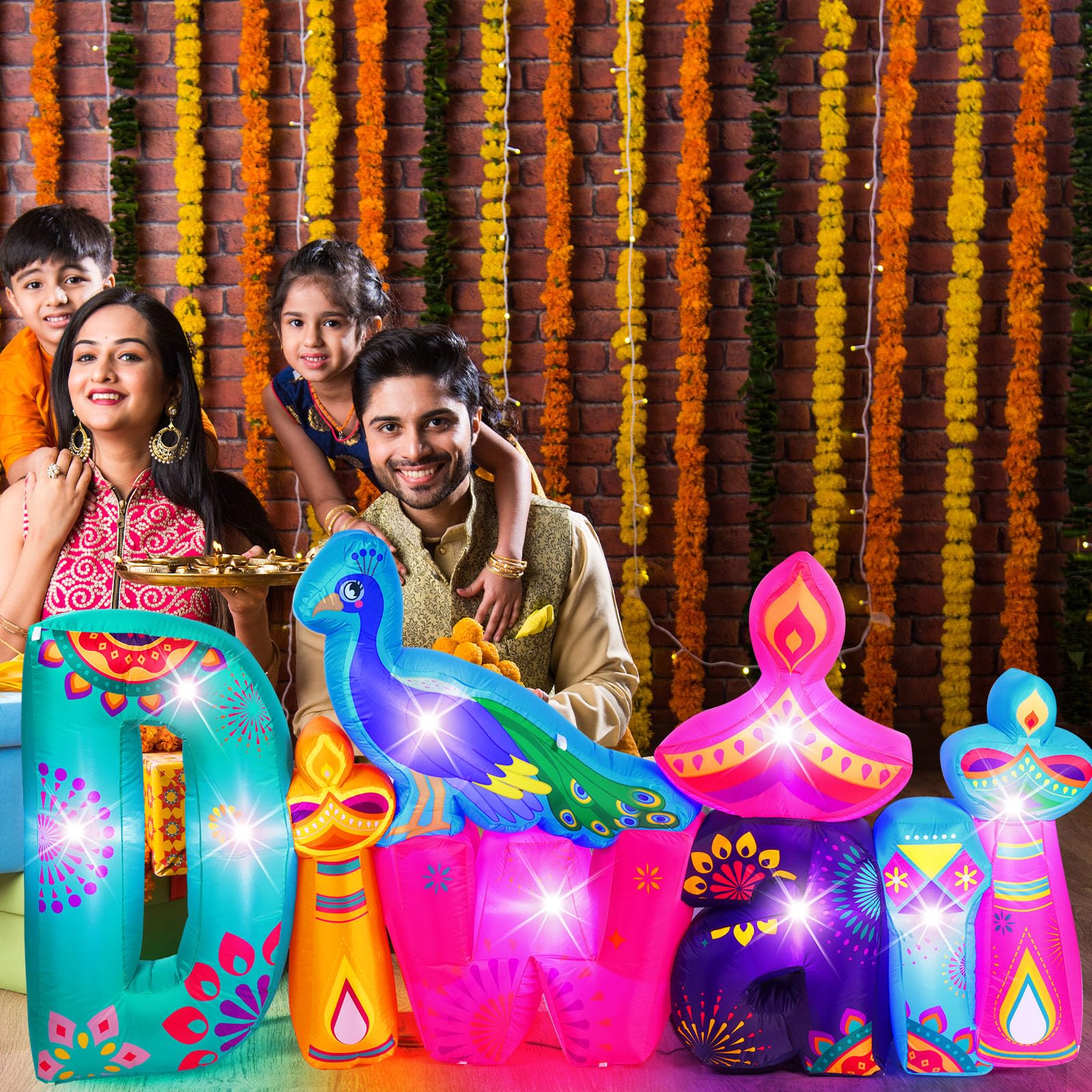 Snapklik.com : 8ft Diwali Inflatable Decoration Deepawali Large ...