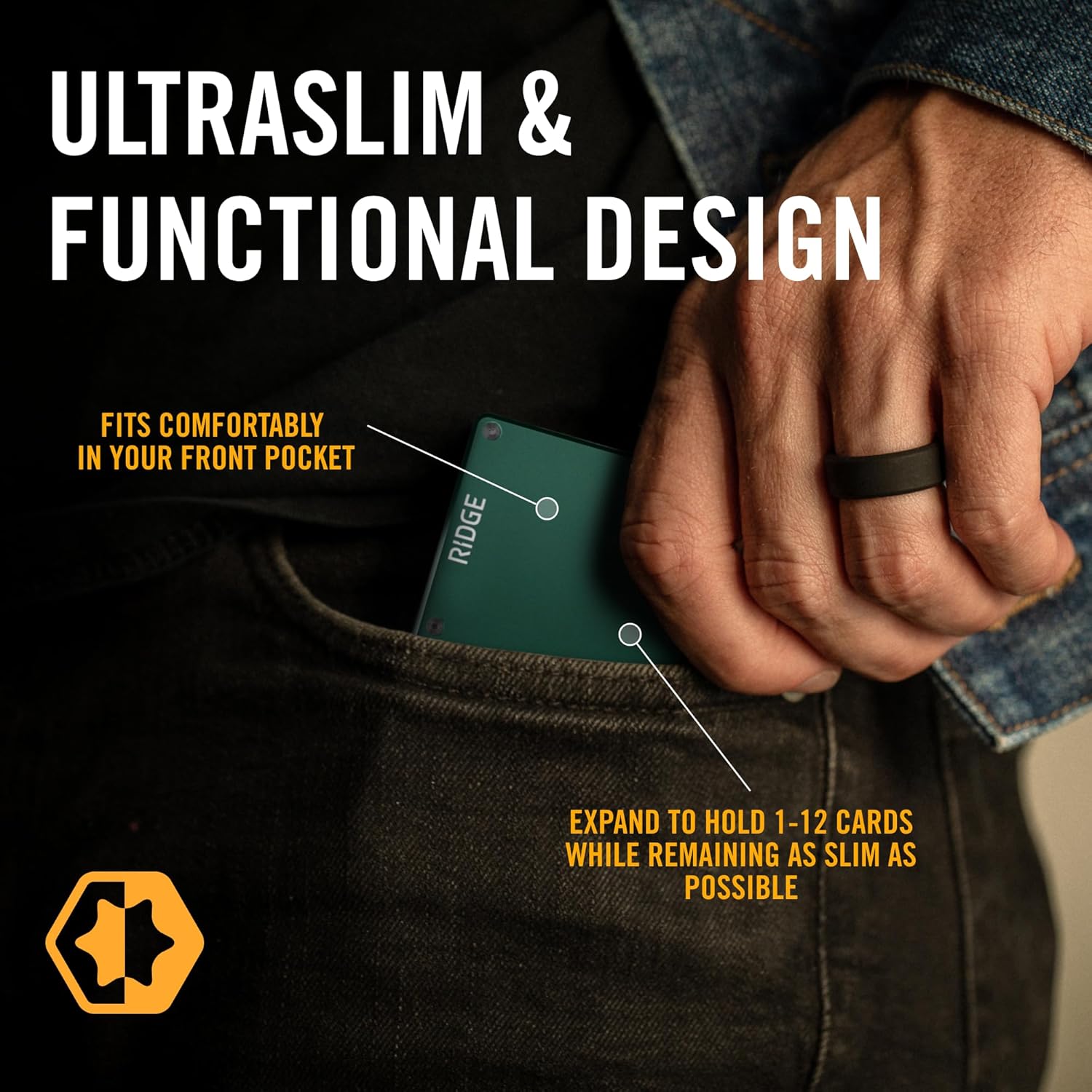 Ridge Wallet for Men - Slim Minimalist Compact Wallet and Card Holder ...