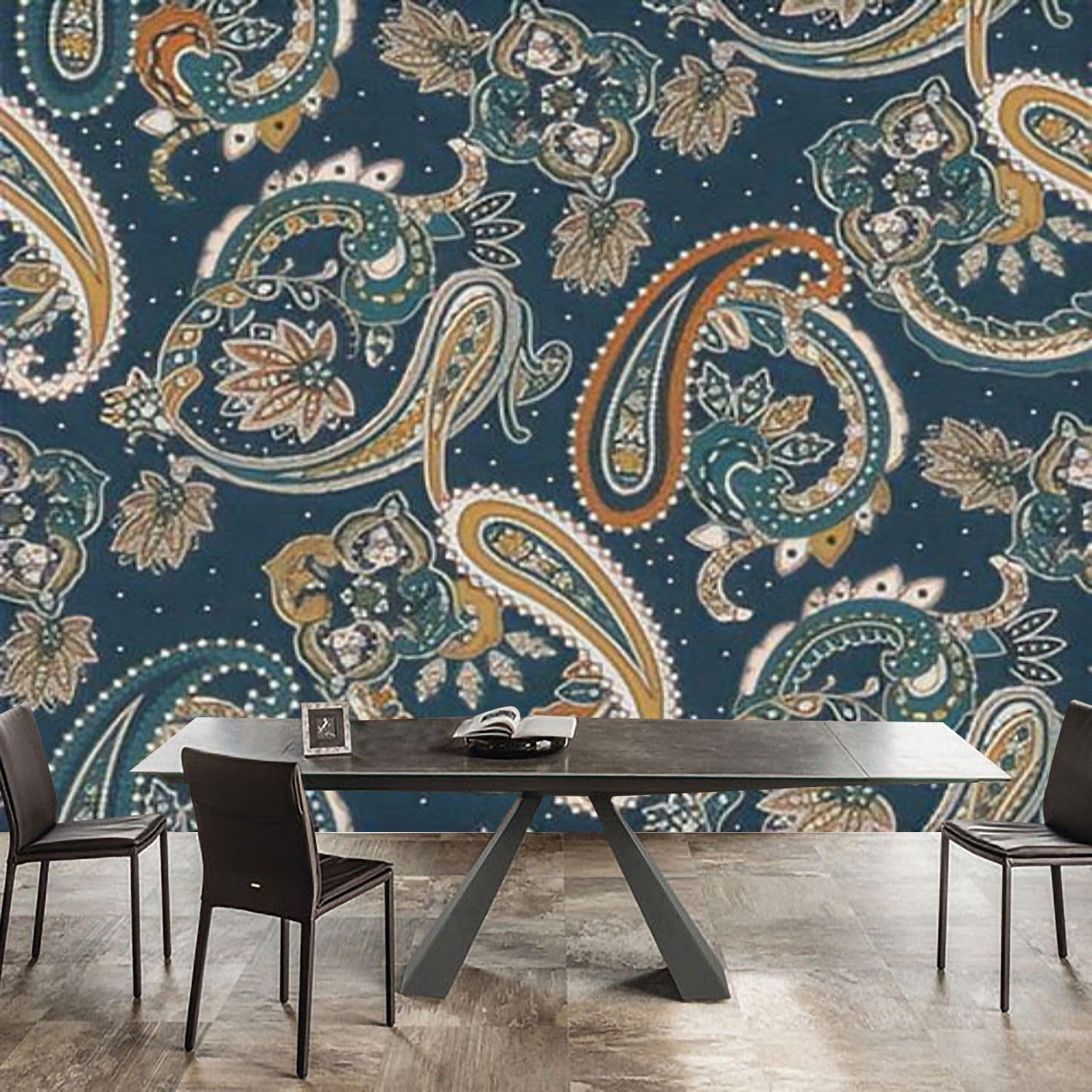 Indian Paisley Design Wallpaper Pink Paisley Wallpaper, Peel & Stick