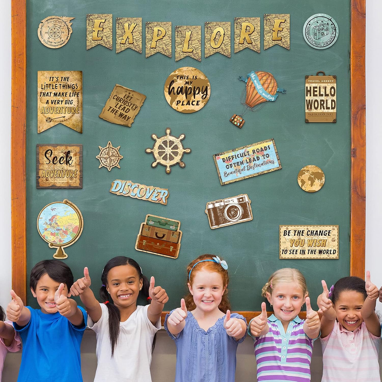 Buy Travel-themed Classroom Decorations Set at Ubuy Nepal