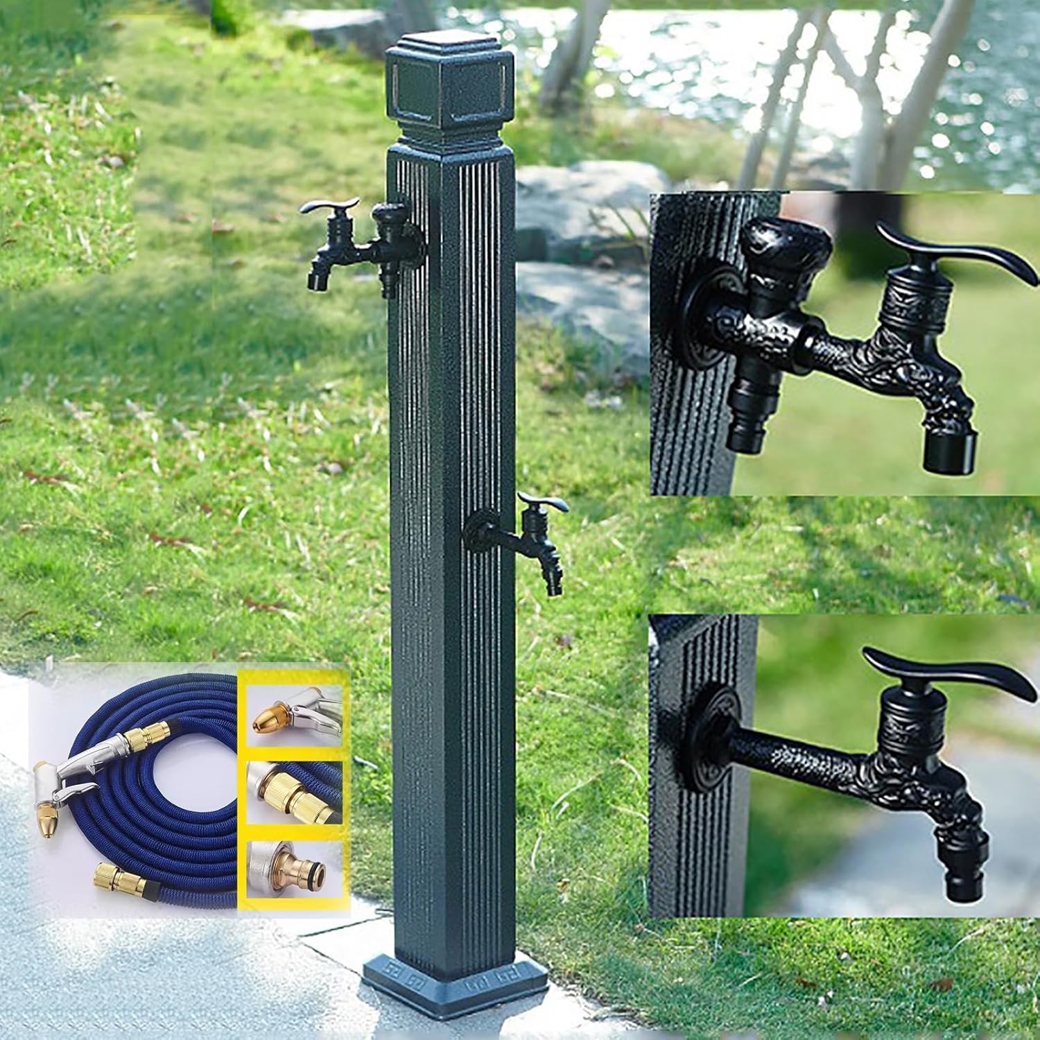 Amazon.com: XRRJFYH Hose Bib Water Column Outdoor Faucet Vertical ...