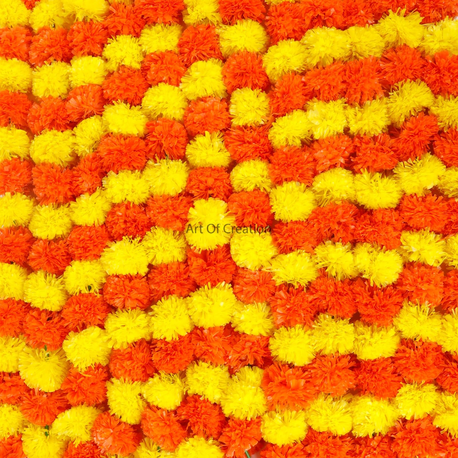 Buy Art of Creation Artificial Marigold Garland for Decoration 5 Feet ...