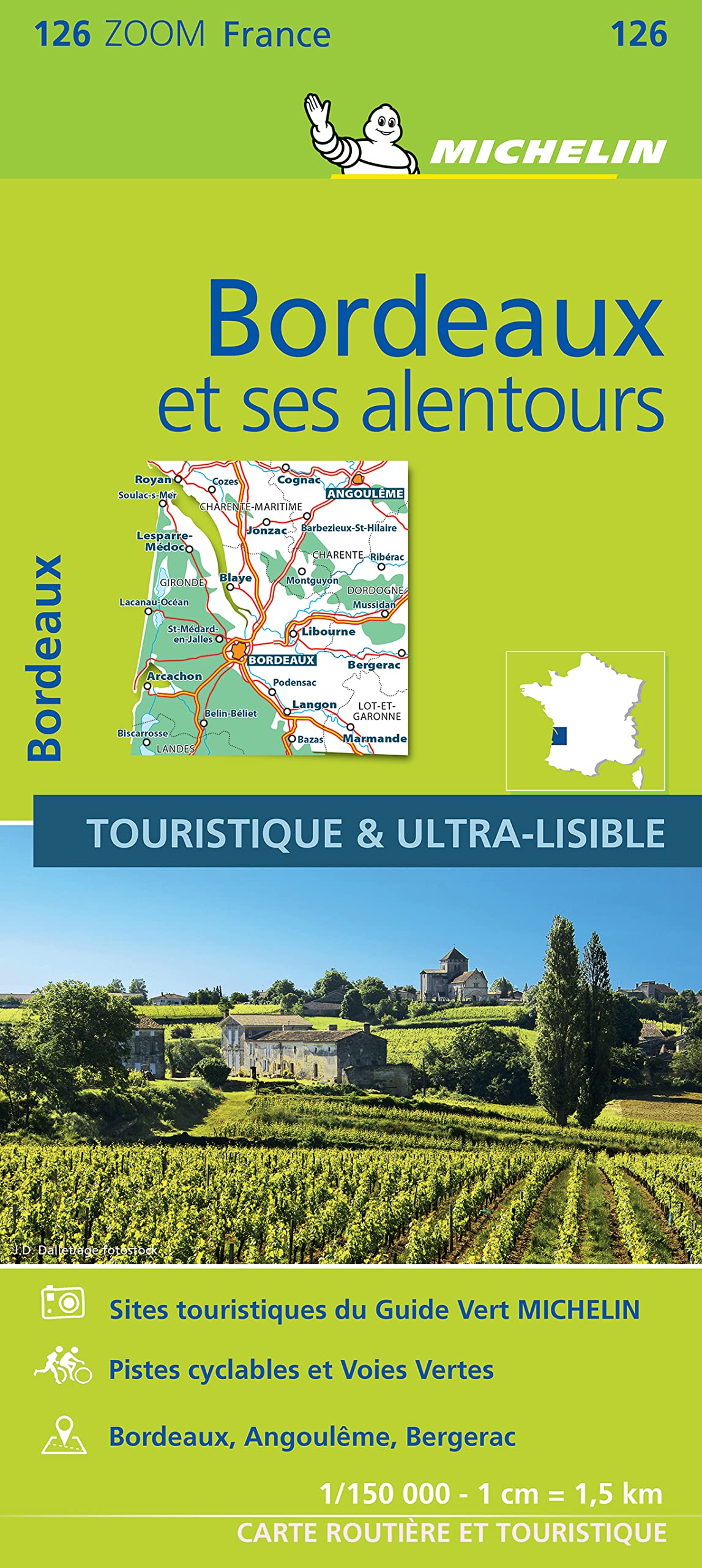 Bordeaux & surrounding areas - Zoom Map 126: Map (Michelin Zoom Maps ...