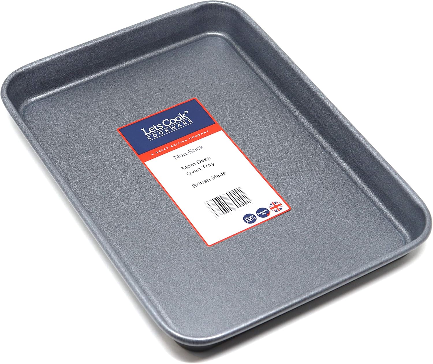 34cm Deep Oven Baking Tray, British Made with Teflon Select Non Stick ...