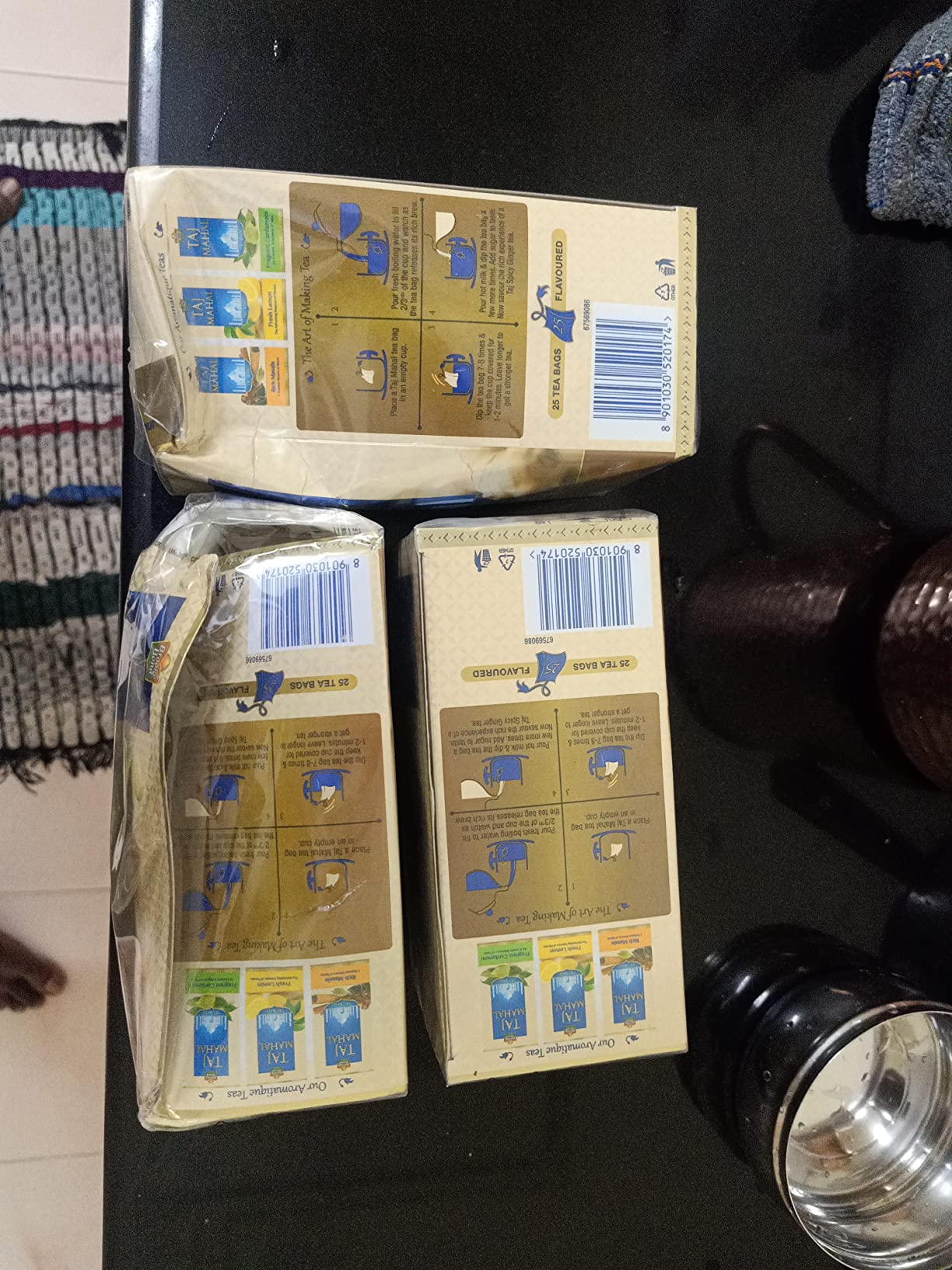 Taj Mahal Spicy Ginger Tea Bags, 25 Pieces - Ginger, 0.05 Kg : Amazon ...