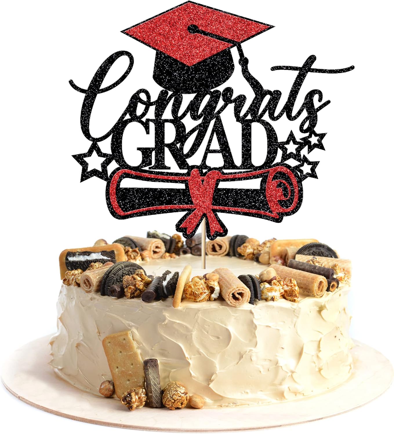 Amazon.com: Congrats Grad Cake Toppers - Graduation Party Decorations ...