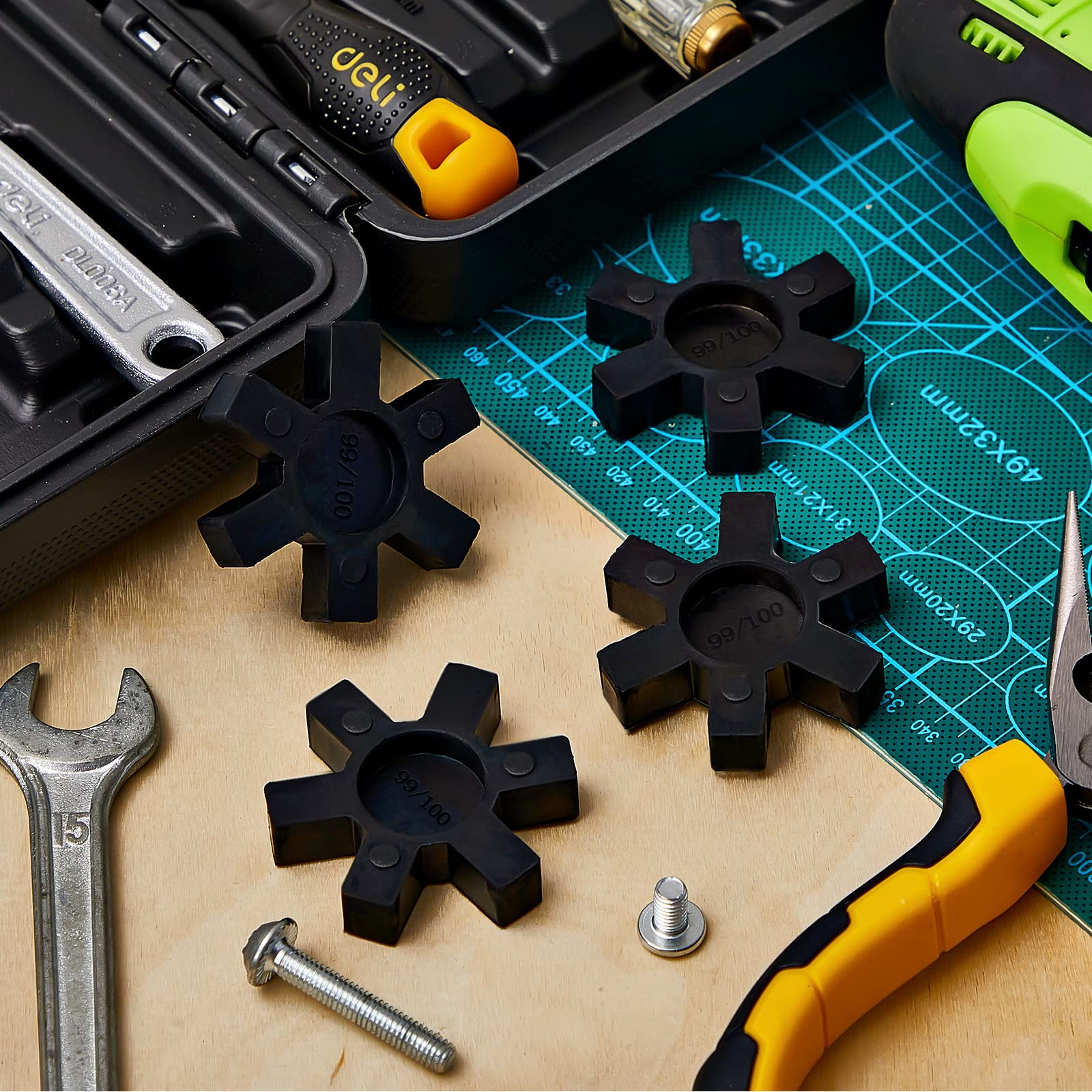 Snapklik.com : Flexible NBR Rubber Spider Insert Solid Spider Center ...