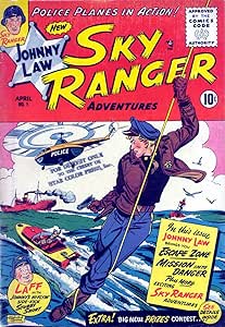 Amazon.com: POSTER comics cover Lev Gleason Johnny Law Sky Ranger Law 1 Jon HP Vintage Wall Art ...