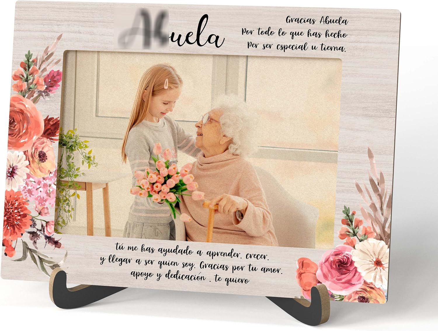 Amazon.com - Qiwog Grandma Photo Frame - Grandma Wooden Tabletop Photo ...