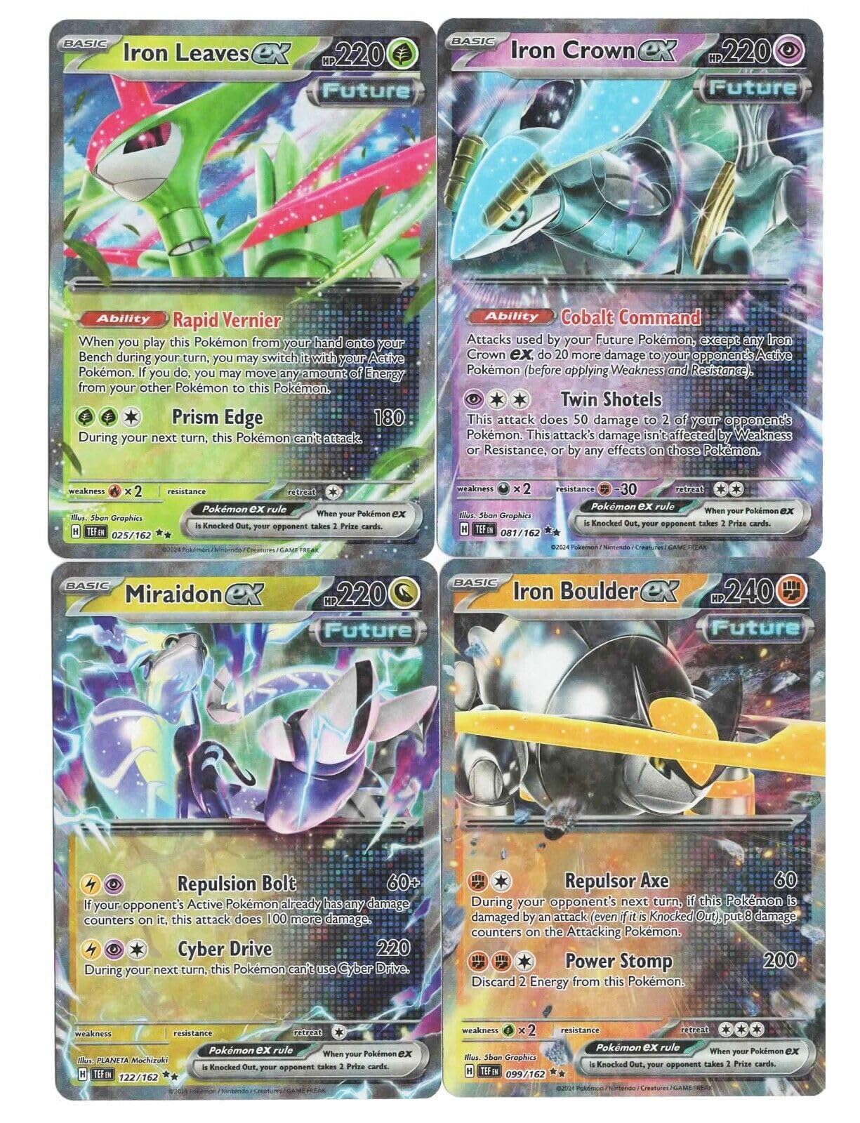 Amazon.com: Pokemon Temporal Forces Future Card Set - Iron Crown ex ...