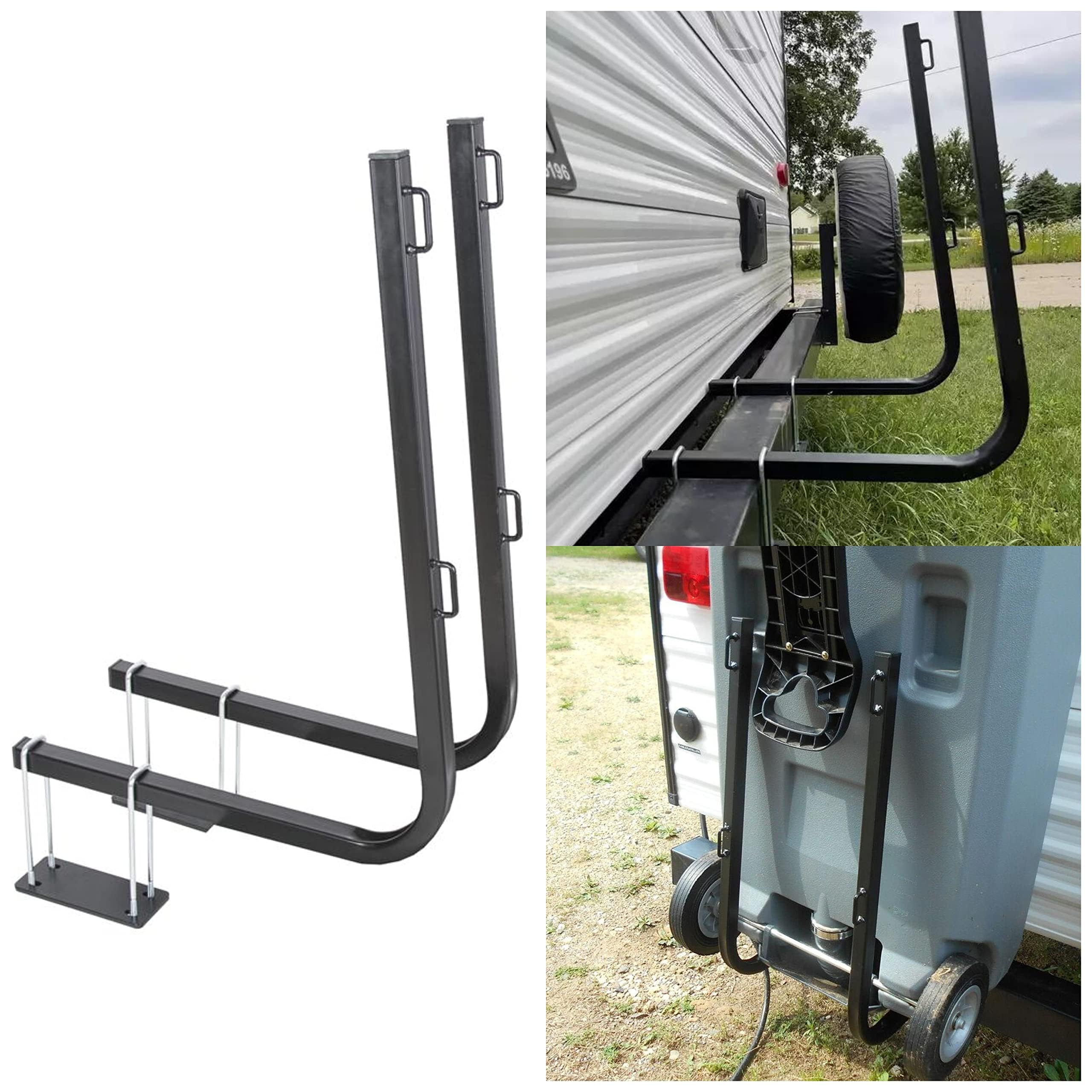 Snapklik.com : KUAFU RV Tote Tank Rack RV Bumper Mount Dump Tote Tank ...