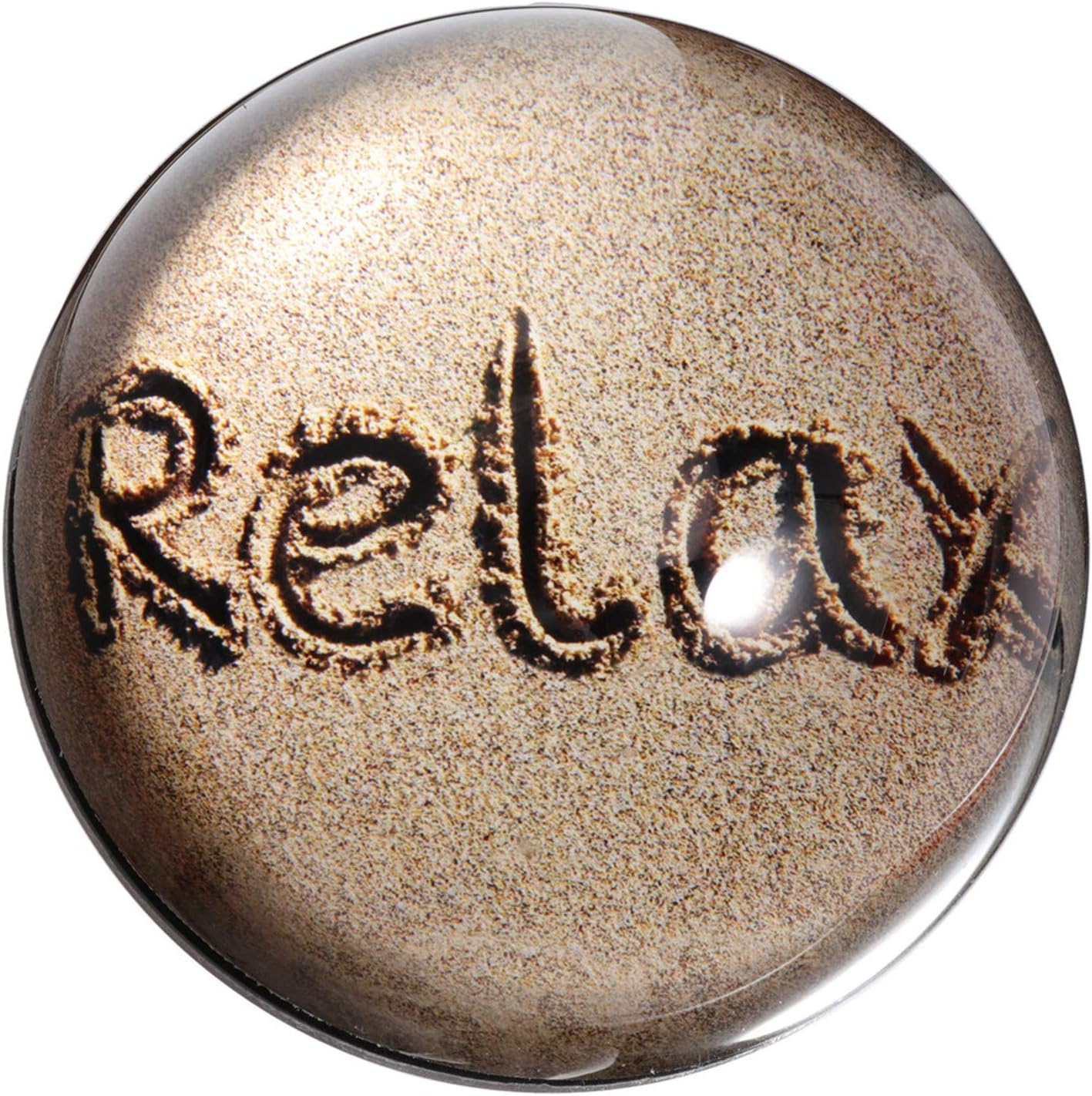 Amazon.com: Waltz&F Crystal Relax Beach Paperweight Galss Globe ...