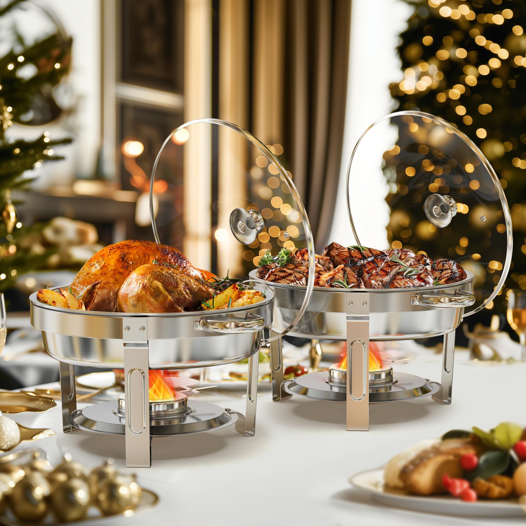 Amazon.com: GGIU Chafing Dishes for Buffet Set: Chafers for Catering ...