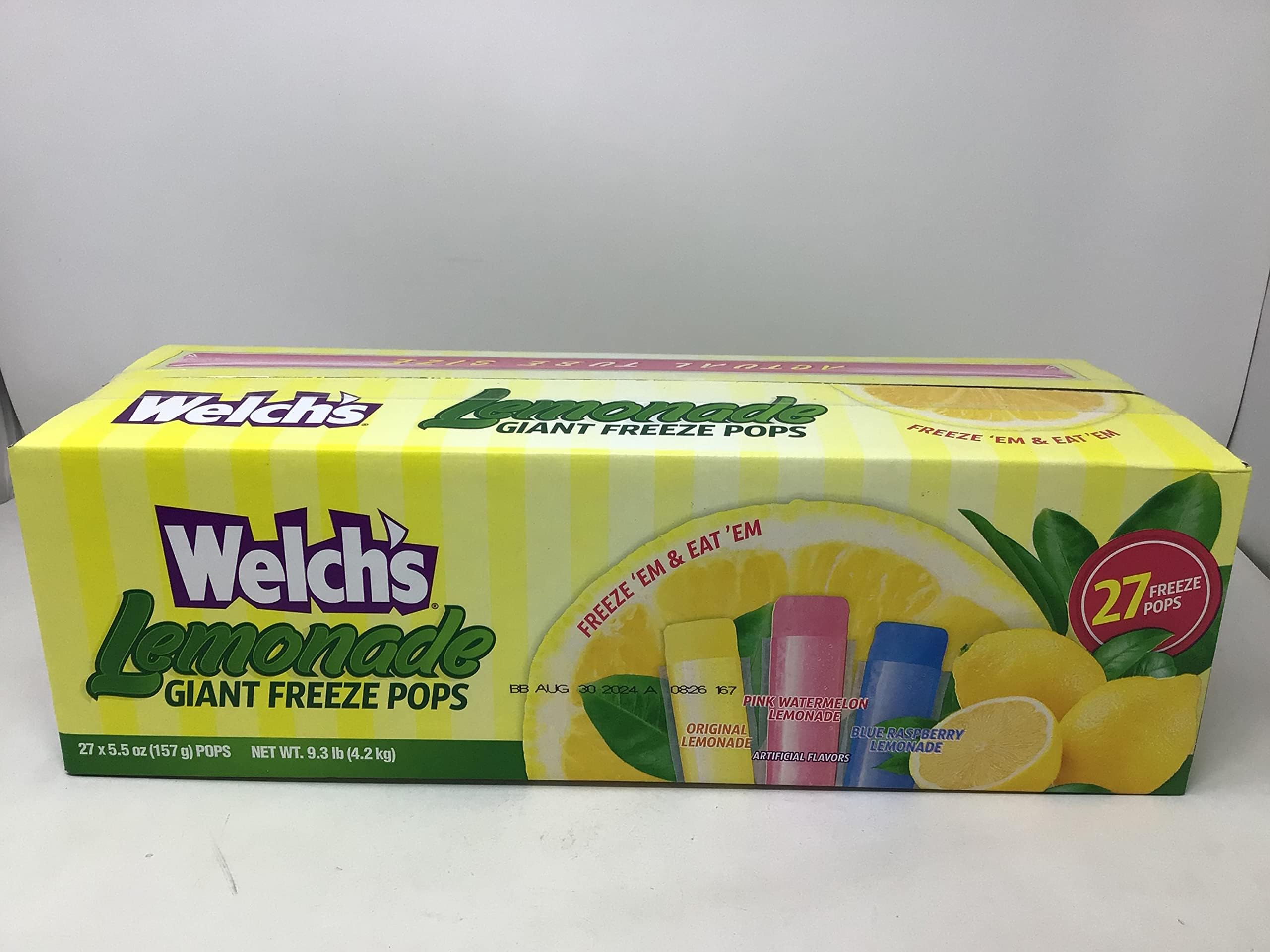 Amazon.com: Kisko Freezies Ice Pops, Bulk Variety Giant Freezies, 27 ...