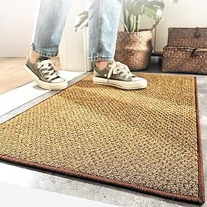 Amazon | Hopeholic 玄関マット 屋外 室内 滑り止め 業務/家庭用 エントランスマット 無地 速乾 マット シンプル 泥落とし 洗える 耐磨耗性 ドアマット (ブラウン ...