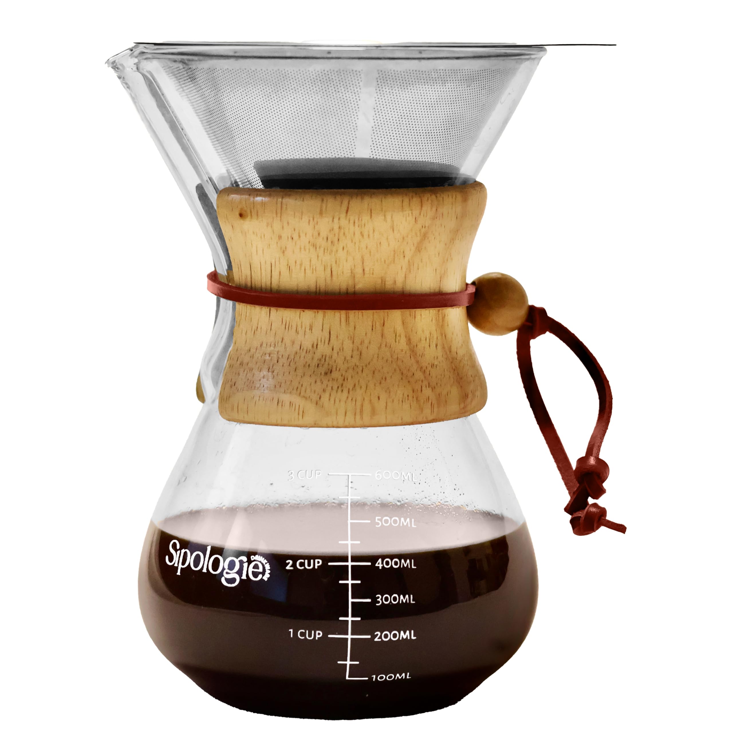 Buy Sipologie Chemex Pour Over Drip Coffee Maker: Stainless Steel ...