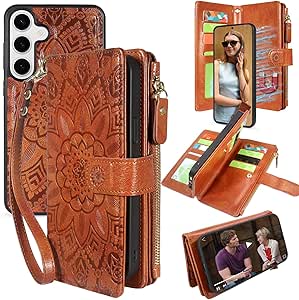 Amazon.com: Harryshell Compatible with Samsung Galaxy S25+ Plus Wallet Case Detachable Phone ...