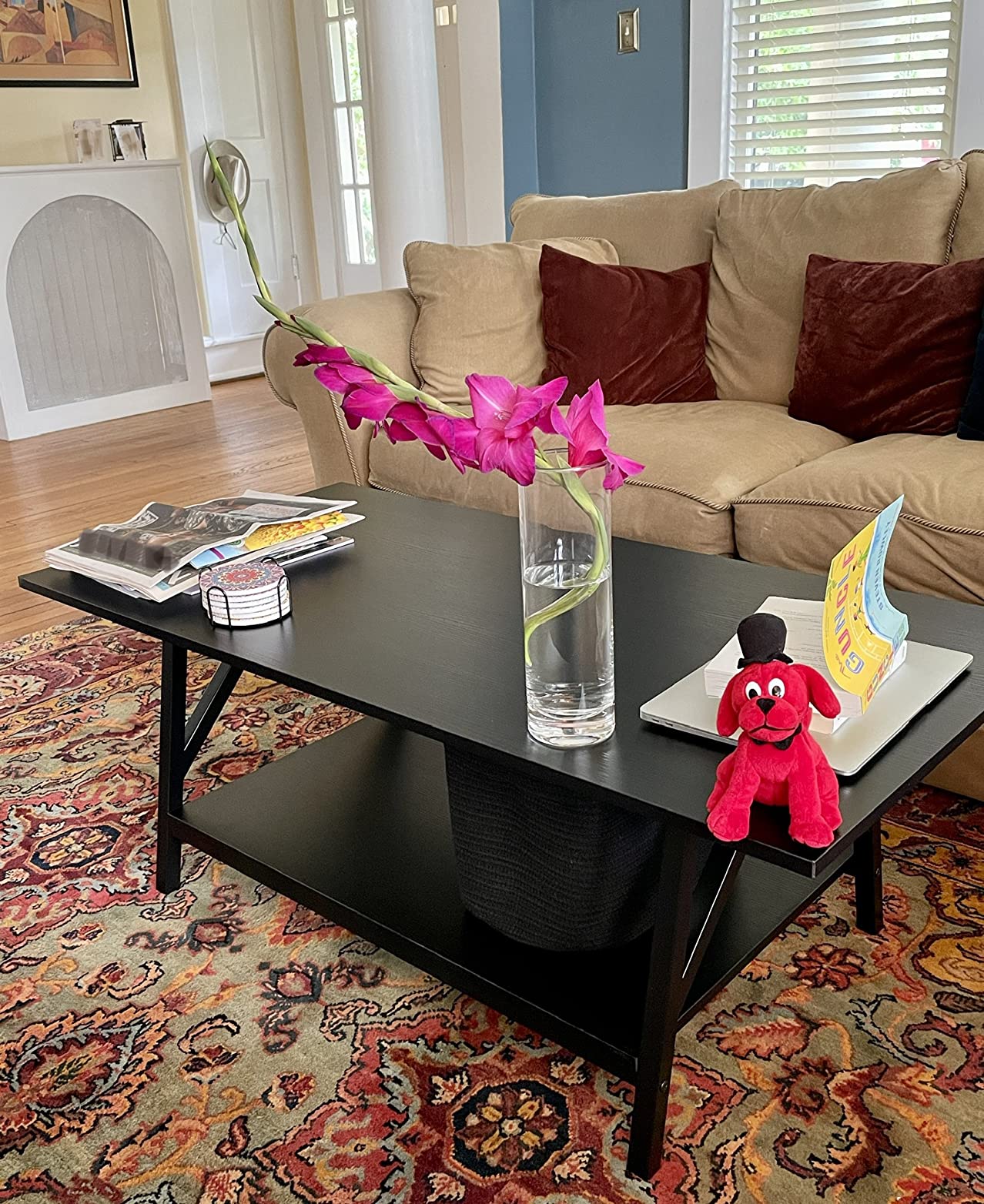 $20/mo - Finance CO-Z Coffee Table with Storage Shelf, 47" Industrial ...