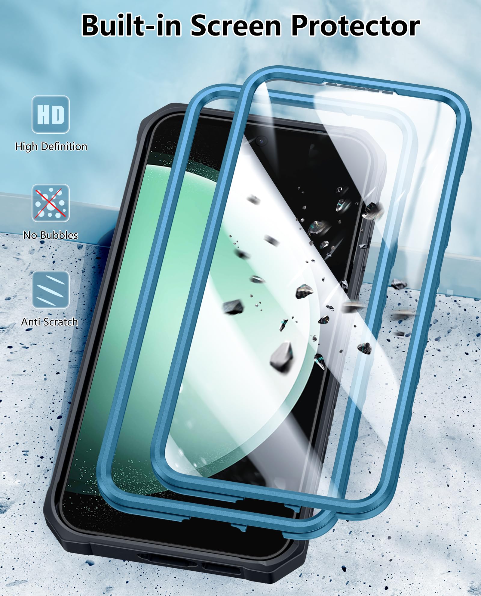 Snapklik.com : FNTCASE For Samsung Galaxy S23-FE Case: S23fe 5G Phone Case Heavy Duty Drop ...