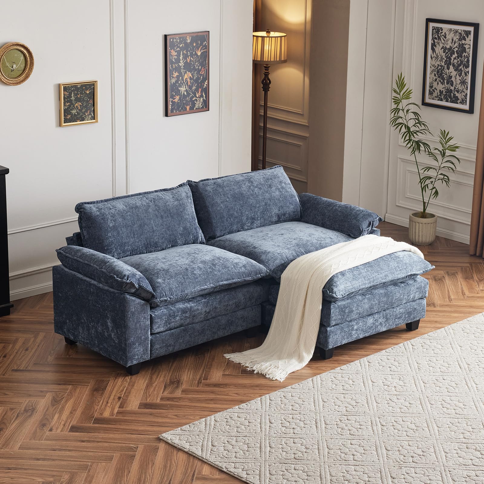 Amazon.com: Karl home Sectional Sofa Modular Deep Seat Sofa Couch with ...