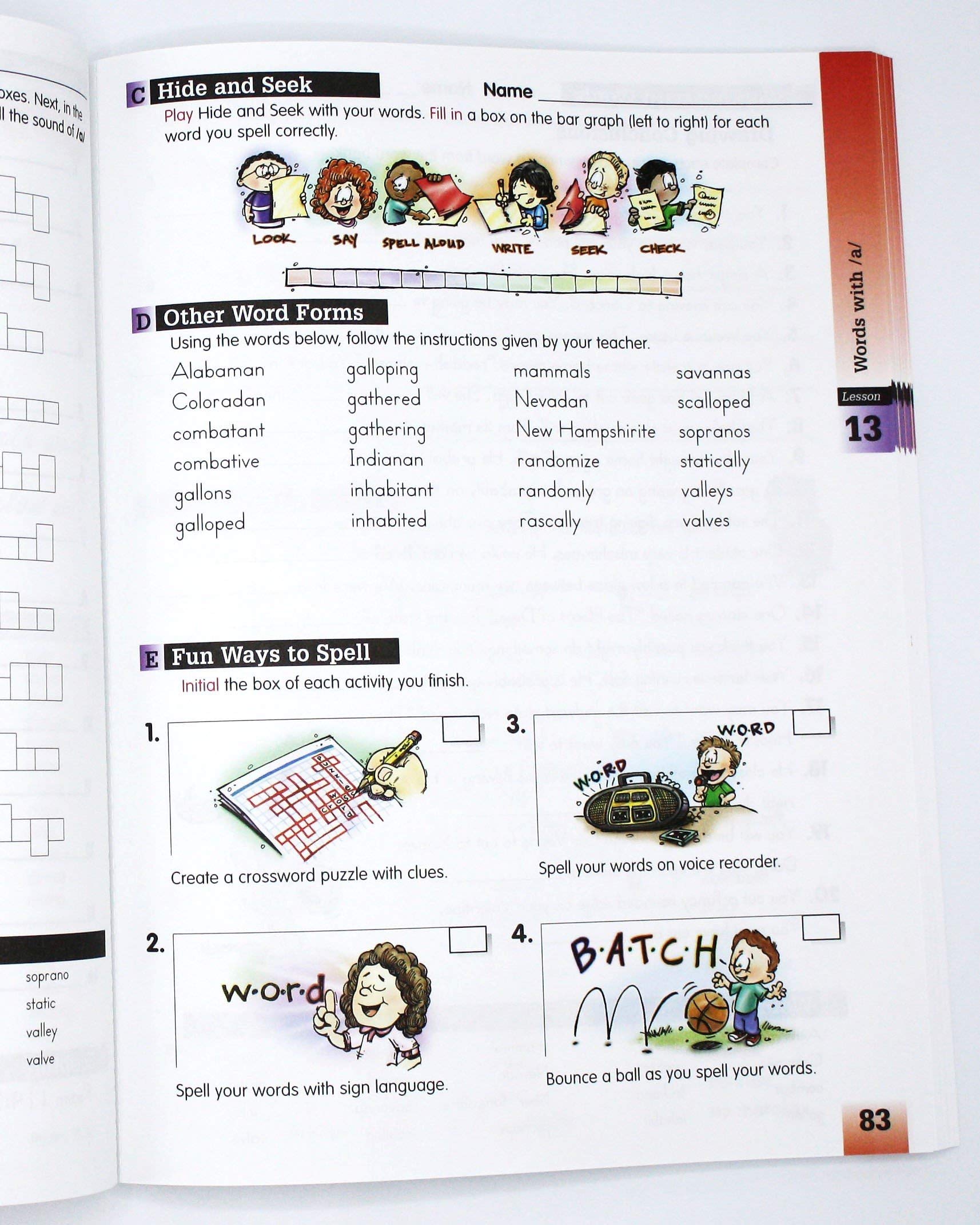Snapklik.com : 5th Grade Spelling Student Workbook Level E By A Reason ...