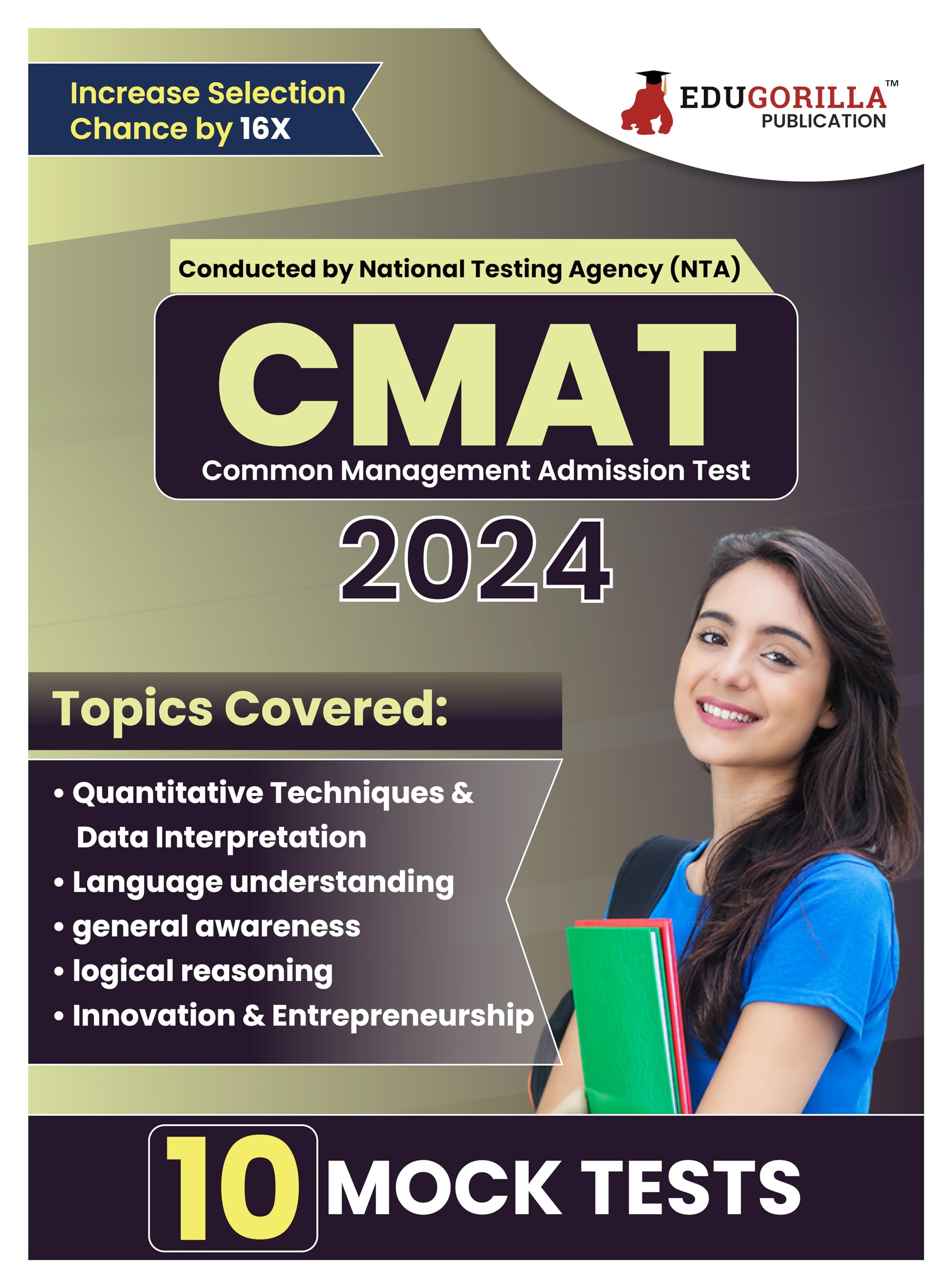 Buy CMAT 2024 : Common Management Admission Test Exam Book - 10 ...
