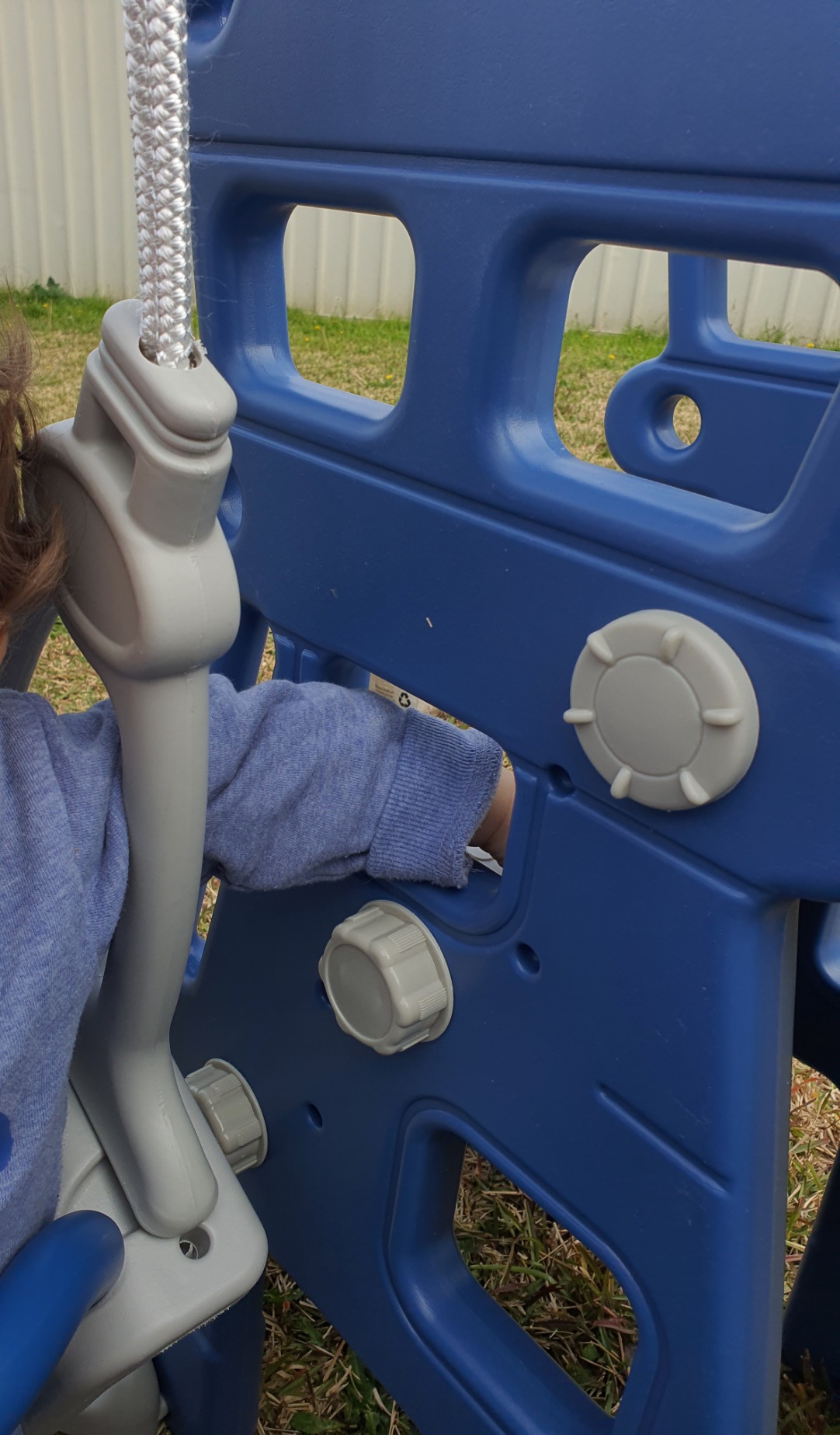 Kids Slide Swing Basketball Ring Hoop Activity Center Toddlers Play Set ...