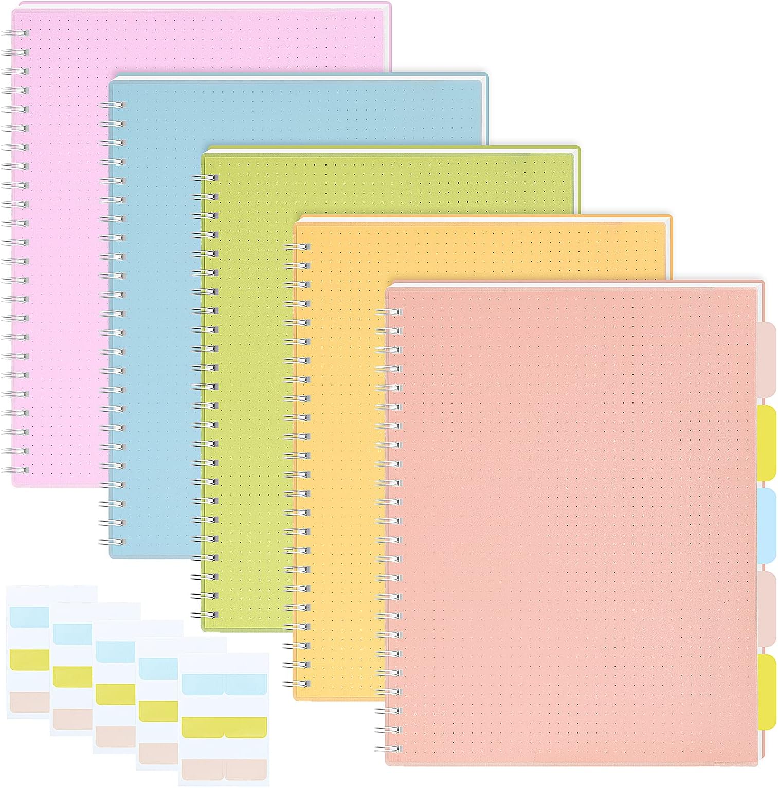 Amazon.com : EOOUT 3 Pack Dotted Spiral Notebook, 8.5" x 11", A4 ...