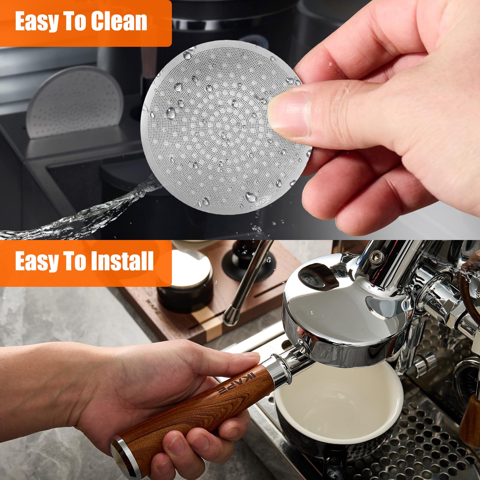 Snapklik.com : 51mm Espresso Puck Screen, 0.8mm Thickness, Reusable ...