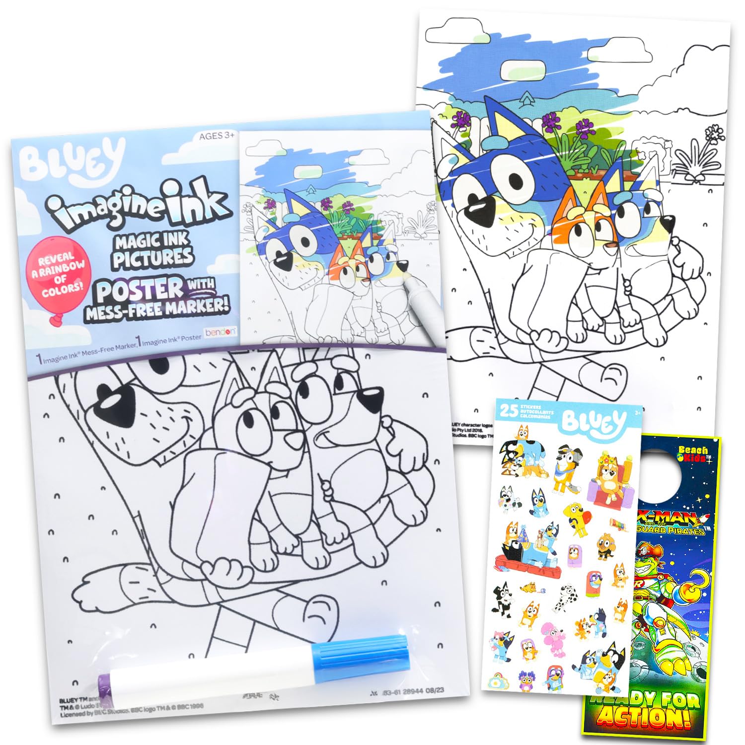 Amazon.com: Bluey Imagine Ink Poster Set - Bundle with Bluey Imagine ...