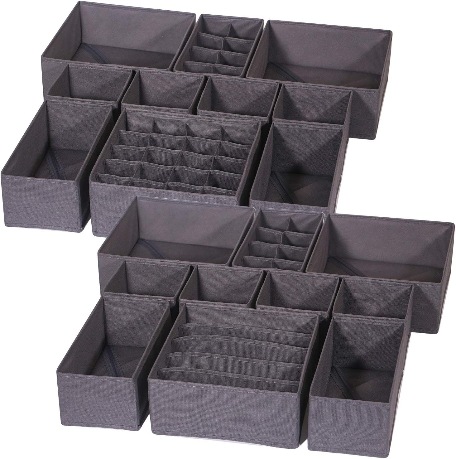 Amazon.com: DIOMMELL 4 Pack Foldable Cloth Storage Box Closet Dresser ...