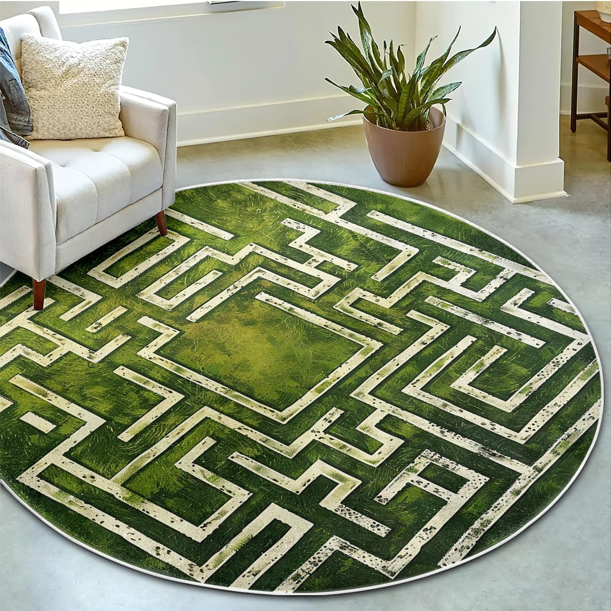 Amazon.com: CCoutueChen Modern Game Labyrinth 5Ft Rug Maze Road Carpet ...