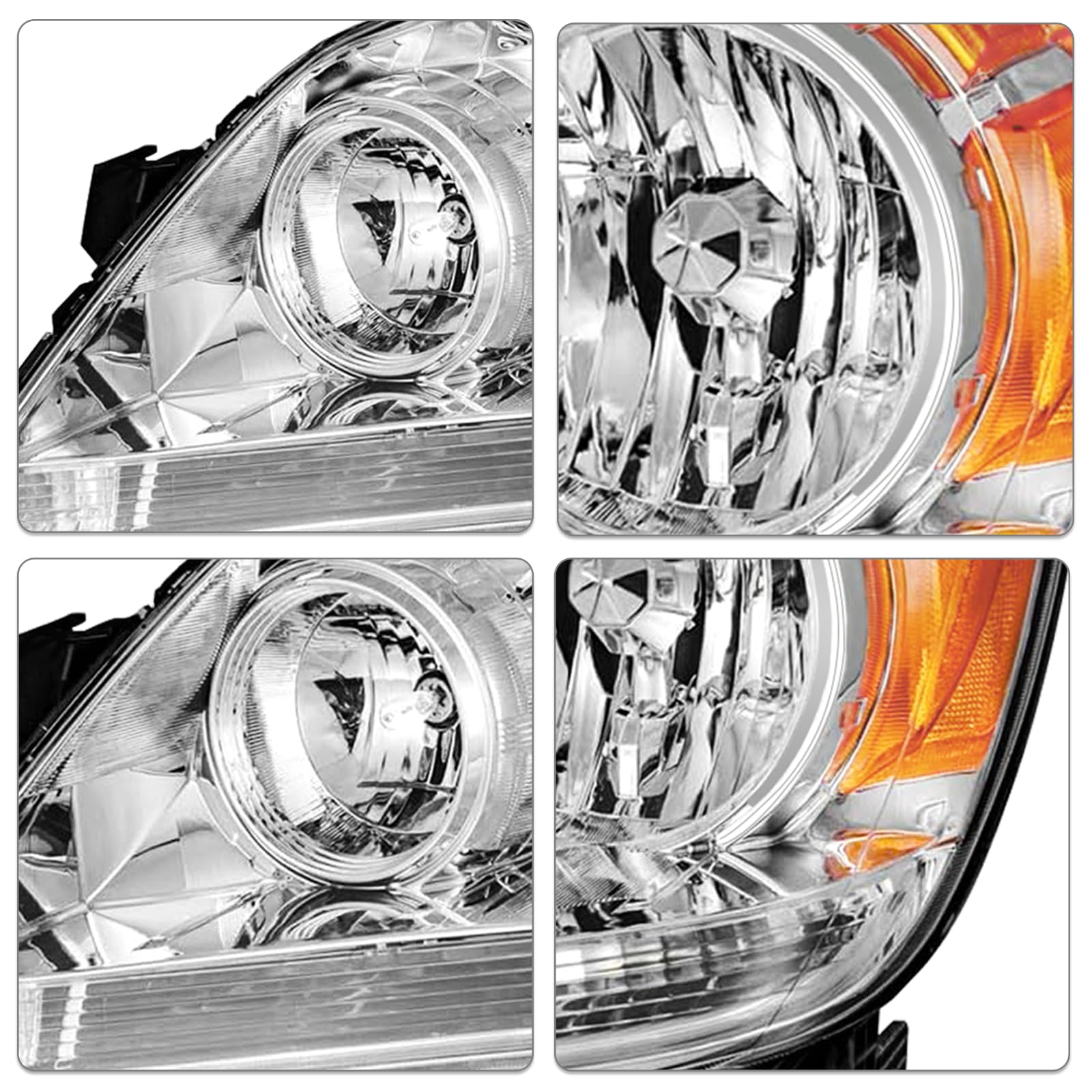 Snapklik Sockir Headlight Assembly Replacement Pair For 2005 2010
