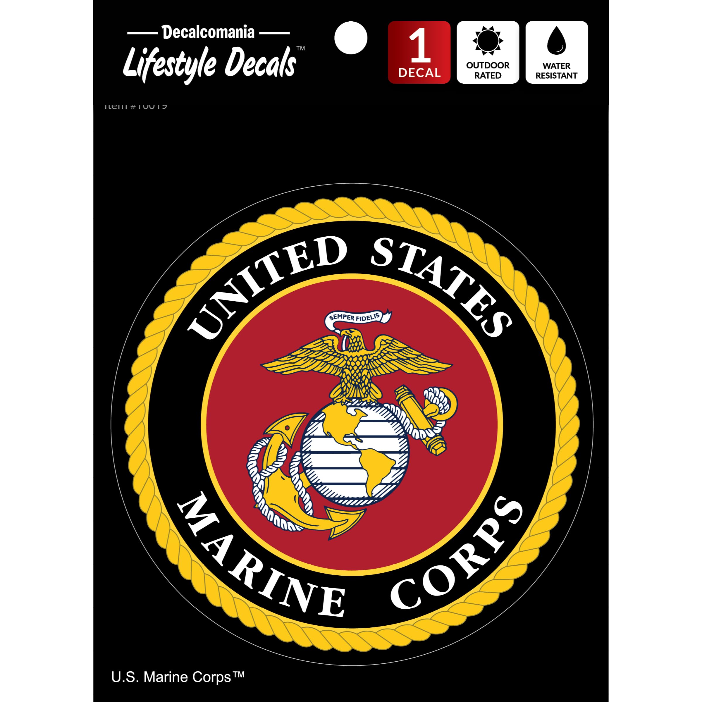 Snapklik.com : Marine Corps Car Decal - Large 5.5" USMC Vinyl Decal For ...