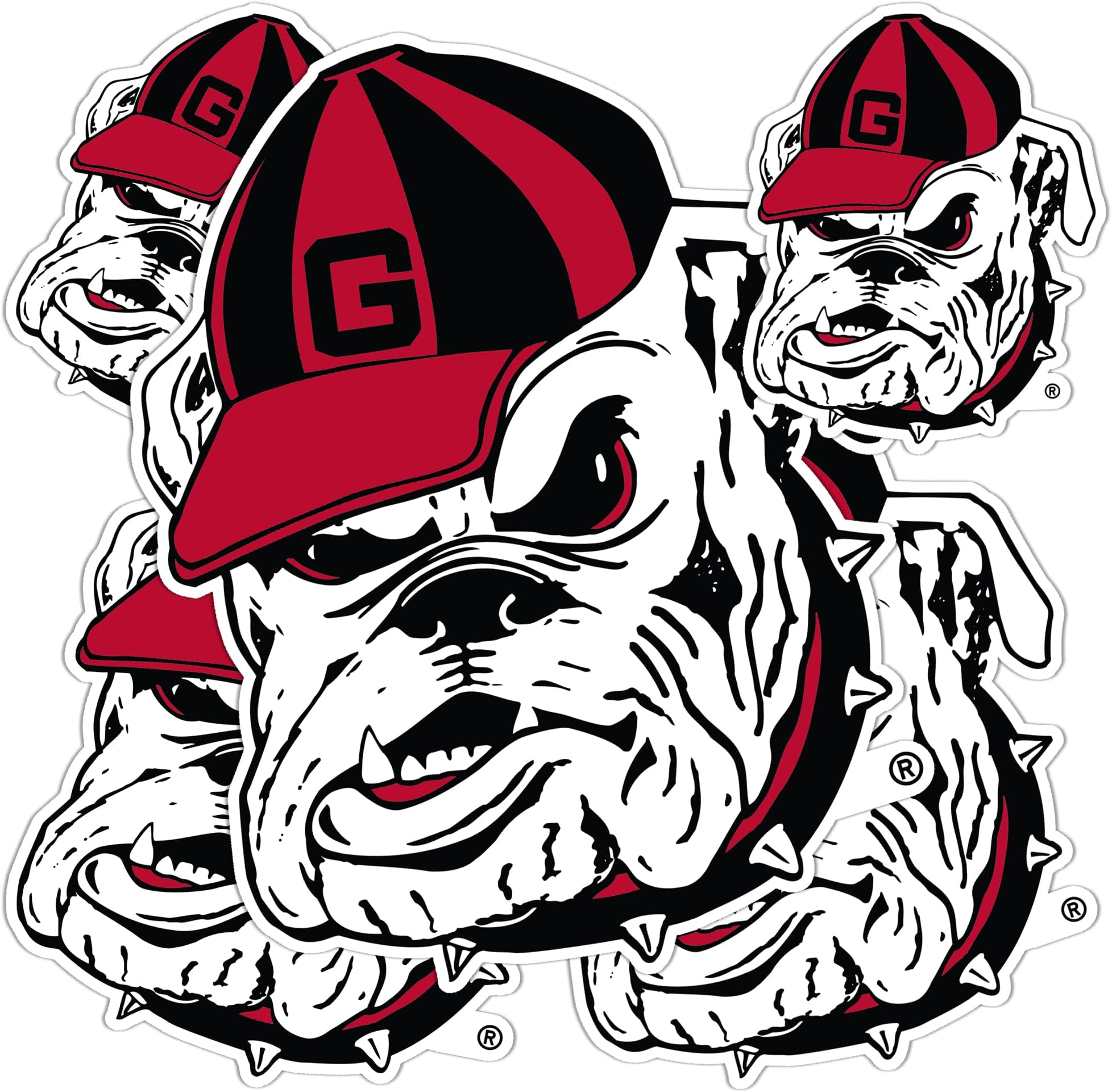 Amazon.com: Georgia Bulldogs 4 Inch Vinyl Mascot Decal Sticker ...