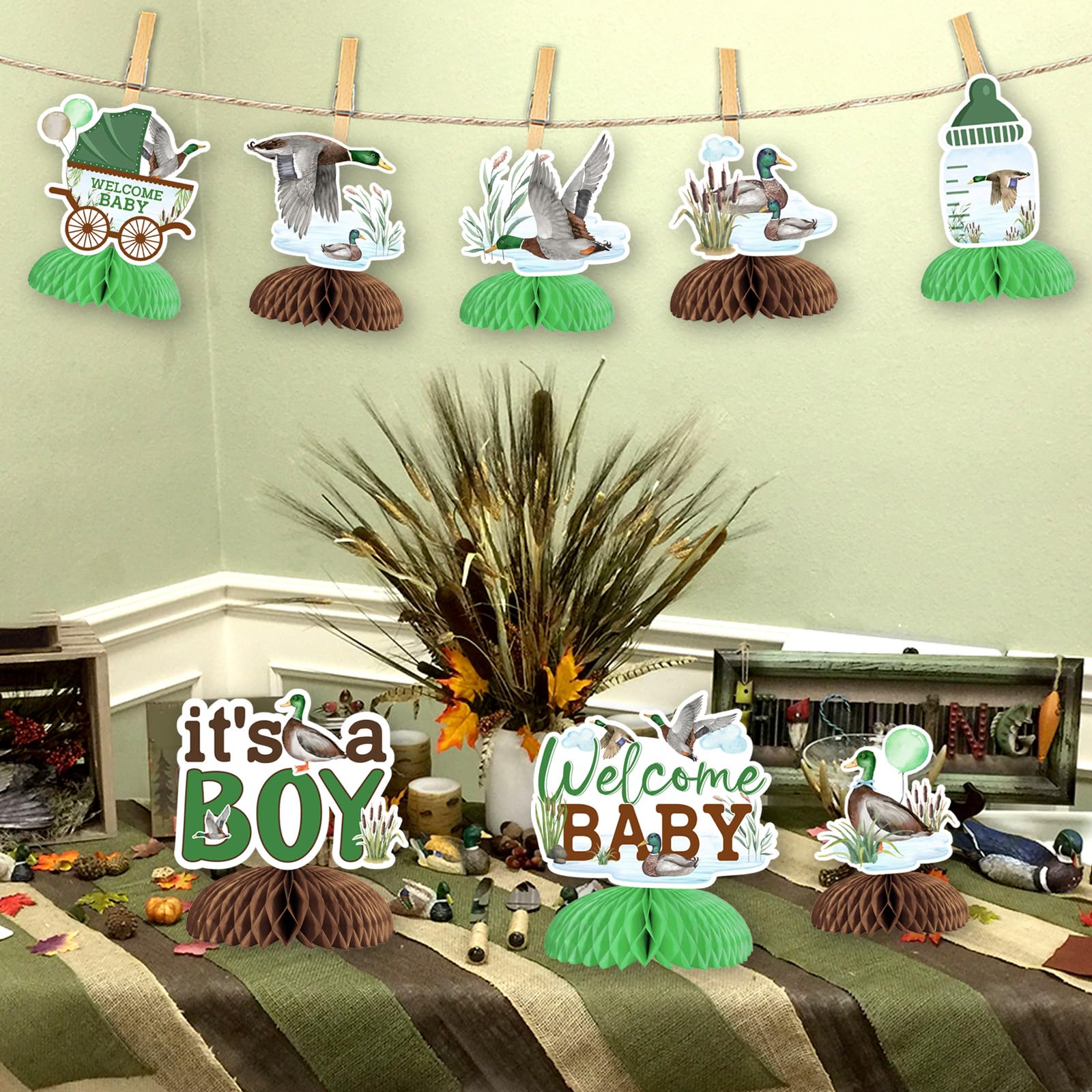 Stumbleupon Hunting Theme Baby Shower Table Centerpieces
