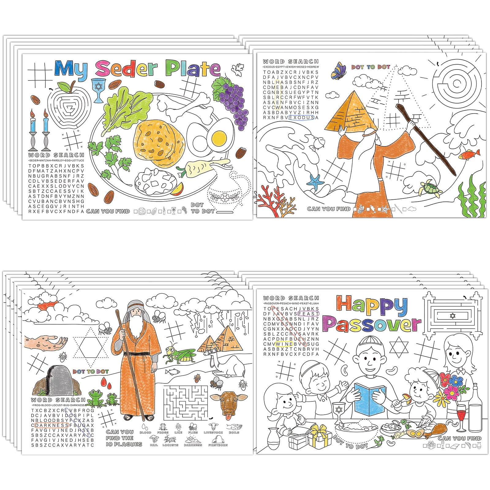 passover 10 plagues coloring pages