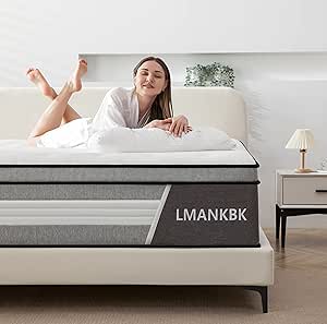 Amazon.com: LMANKBK Full Mattress, 12 Inch Innerspring Hybrid Mattresses in a Box with Gel ...
