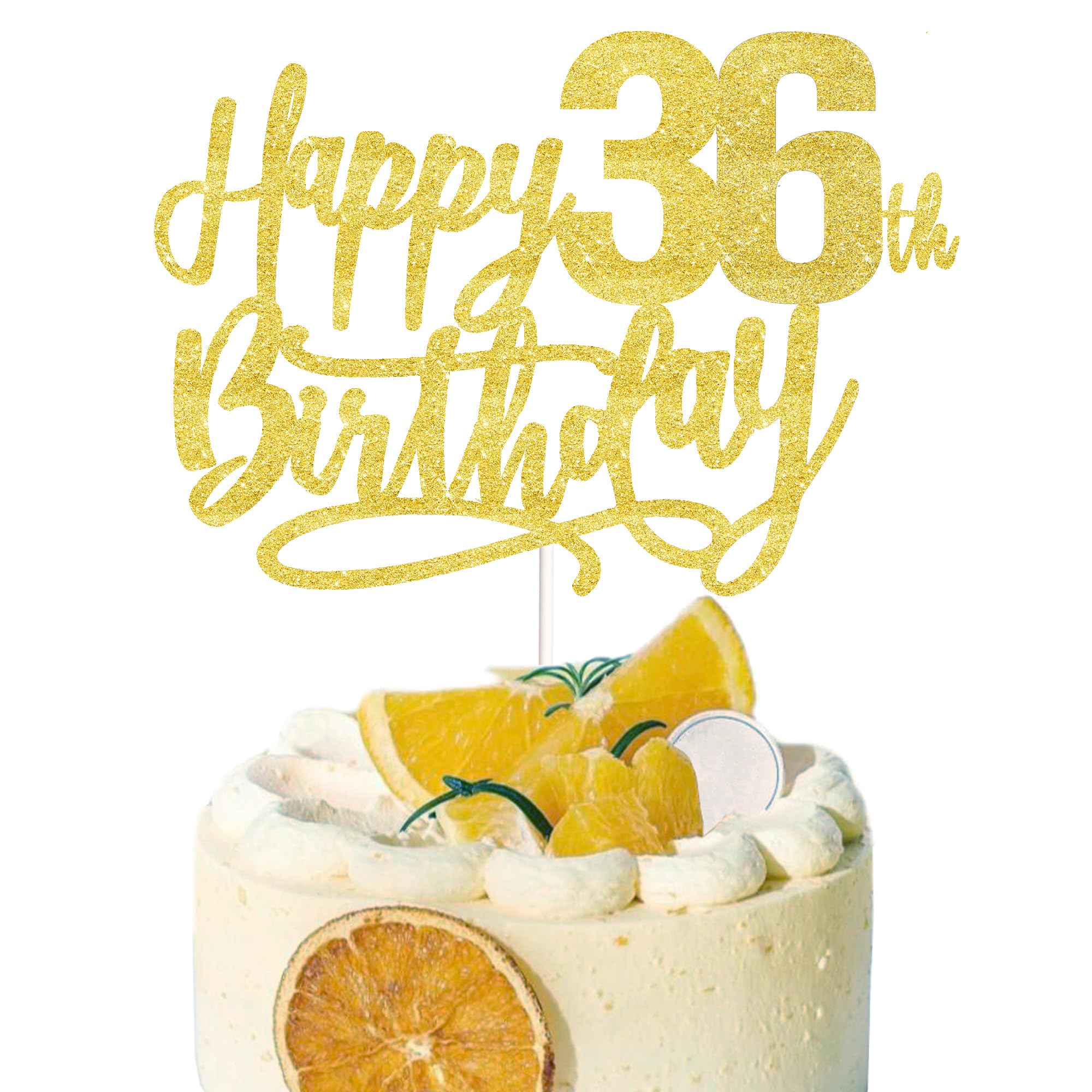 Snapklik.com : 36 Birthday Cake Toppers, 36th Birthday Decorations ...