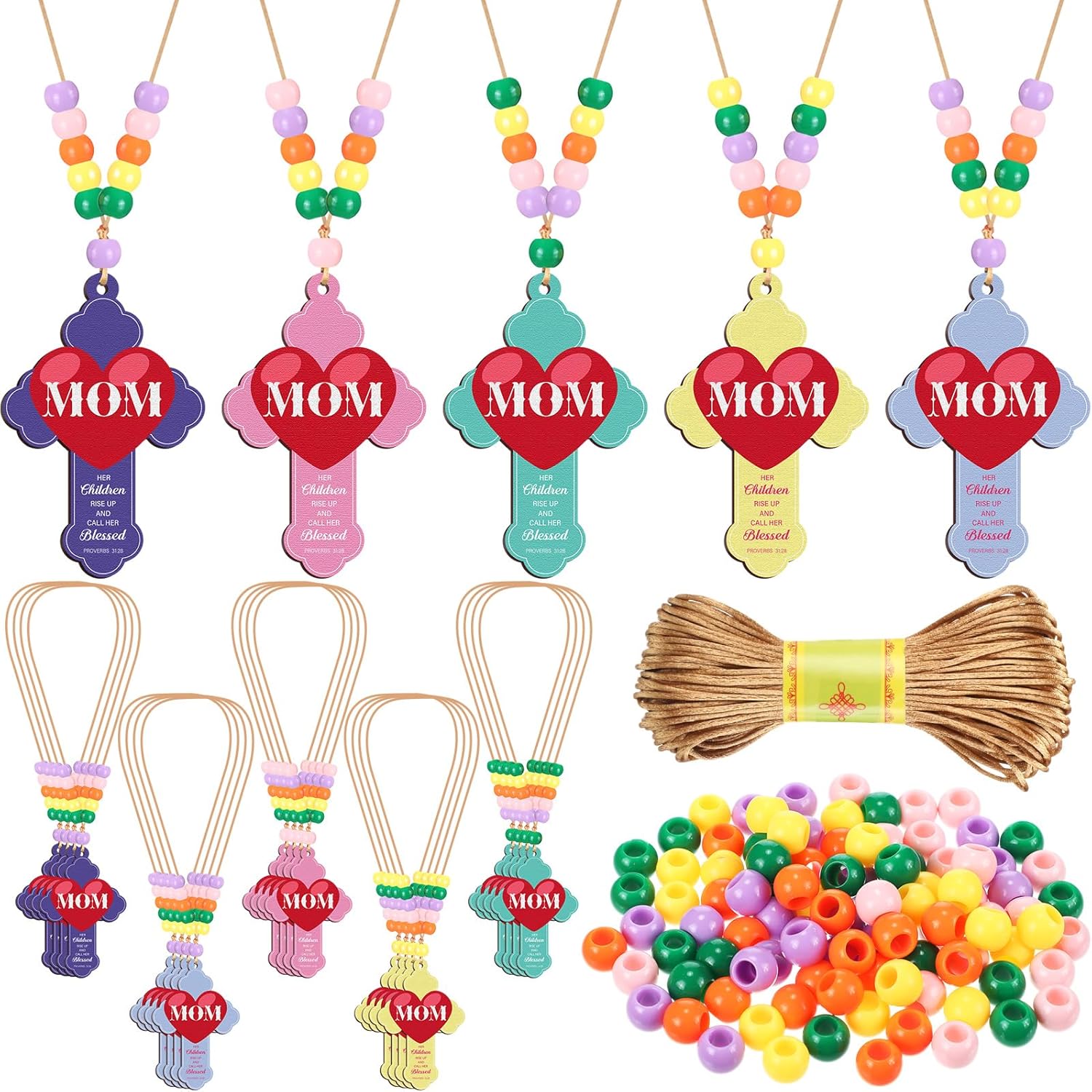 Amazon.com: Jetec 30 Sets Christian Mother's Day Craft Kit Mother's Day ...