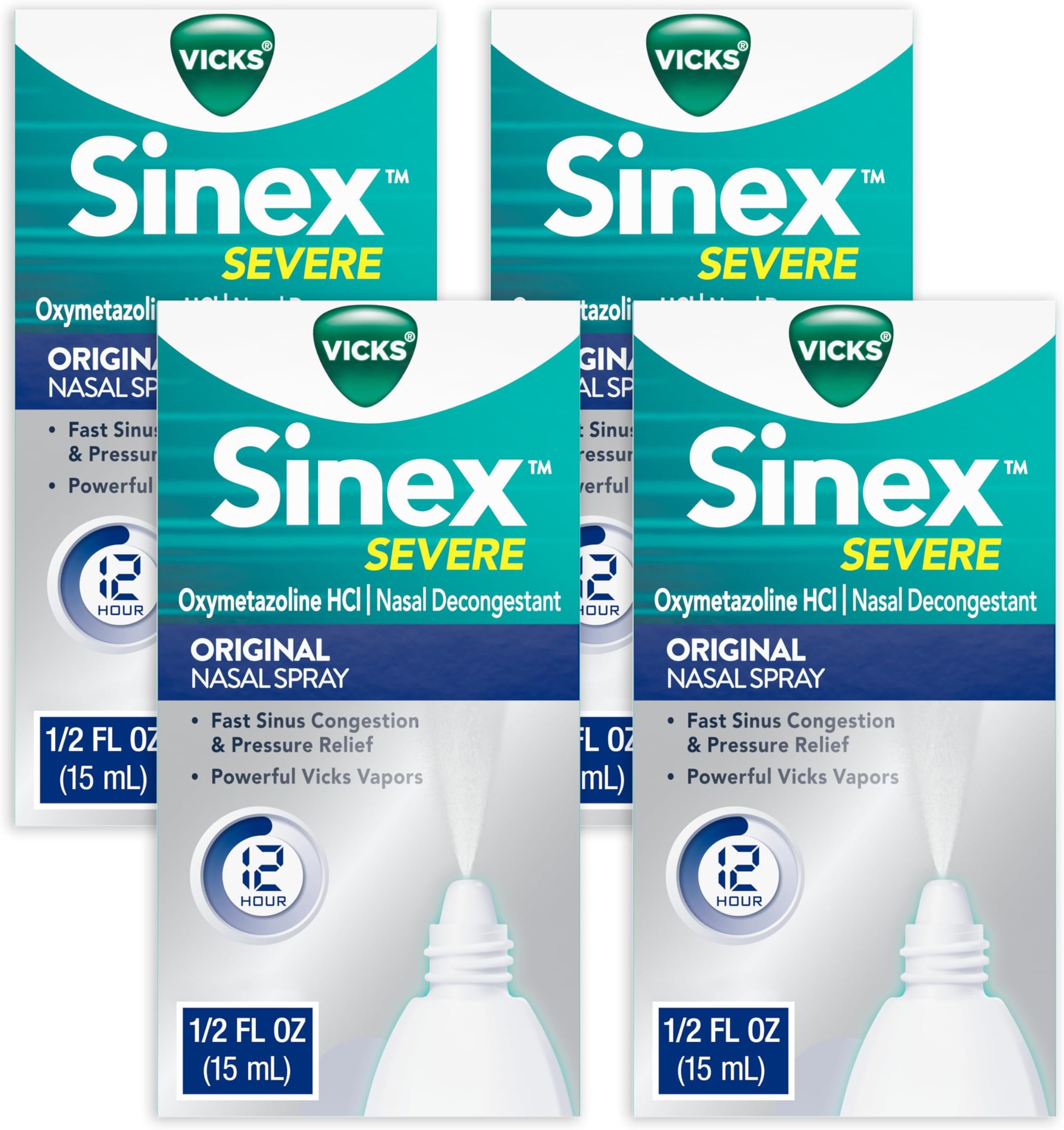 Amazon.com: Vicks Sinex SEVERE, Nasal Spray, Original Sinus ...
