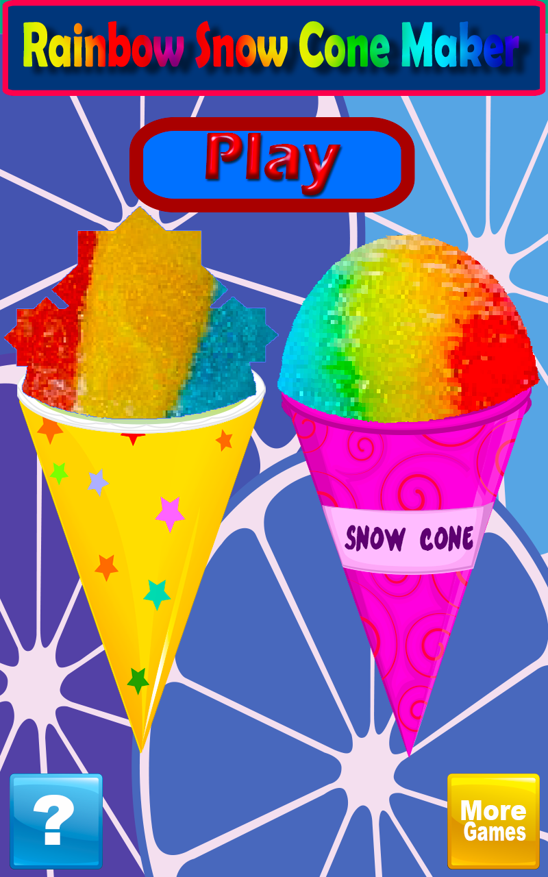 Rainbow Snow Cone Maker Ice Cream Frozen Food Mania - App on Amazon ...
