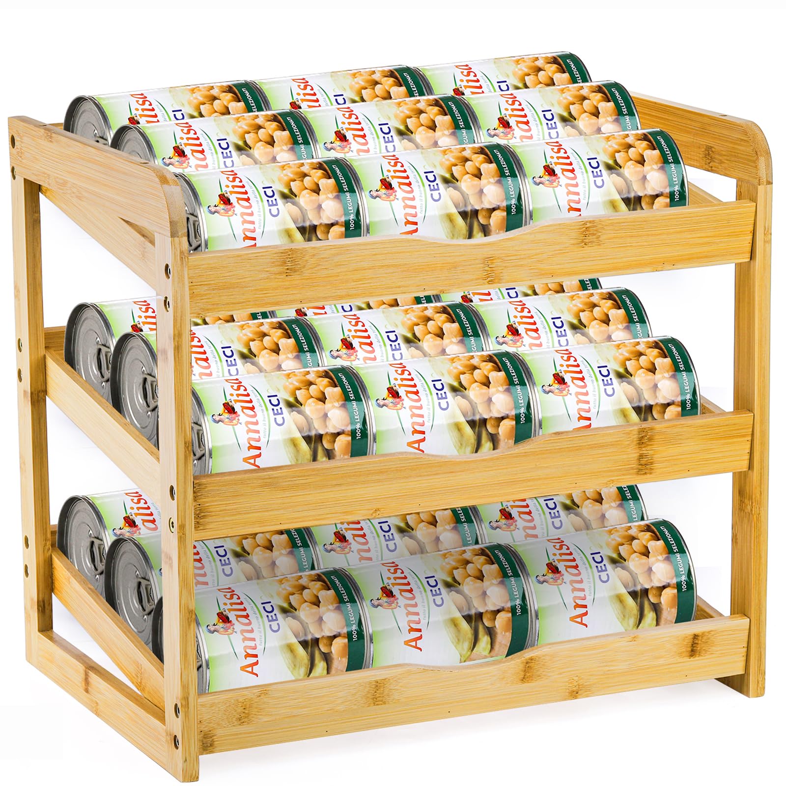 Amazon.com: TOPZEA Soda Can Rack Organizer for Pantry, 3 Tier Stackable ...