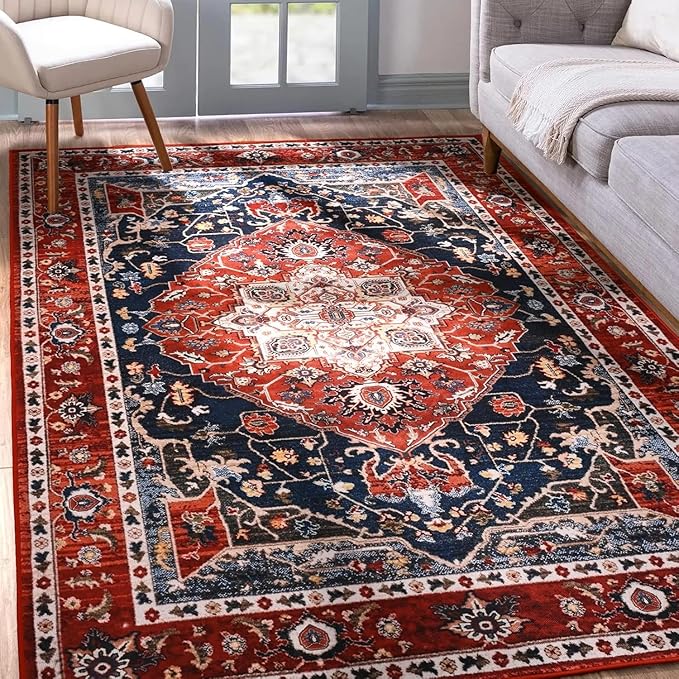 Amazon.com: YJ.GWL Large Area Rug for Living Room, 5x7 Machine Washable ...