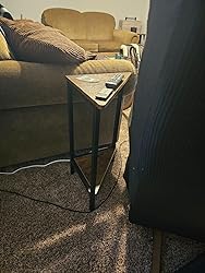 Amazon.com: Small Corner Table for Small Spaces - Corner Tables for ...