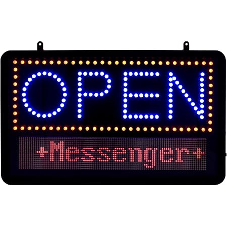 Amazon.com : GLI Led Open Sign with Business Hours – Stand Out with ...