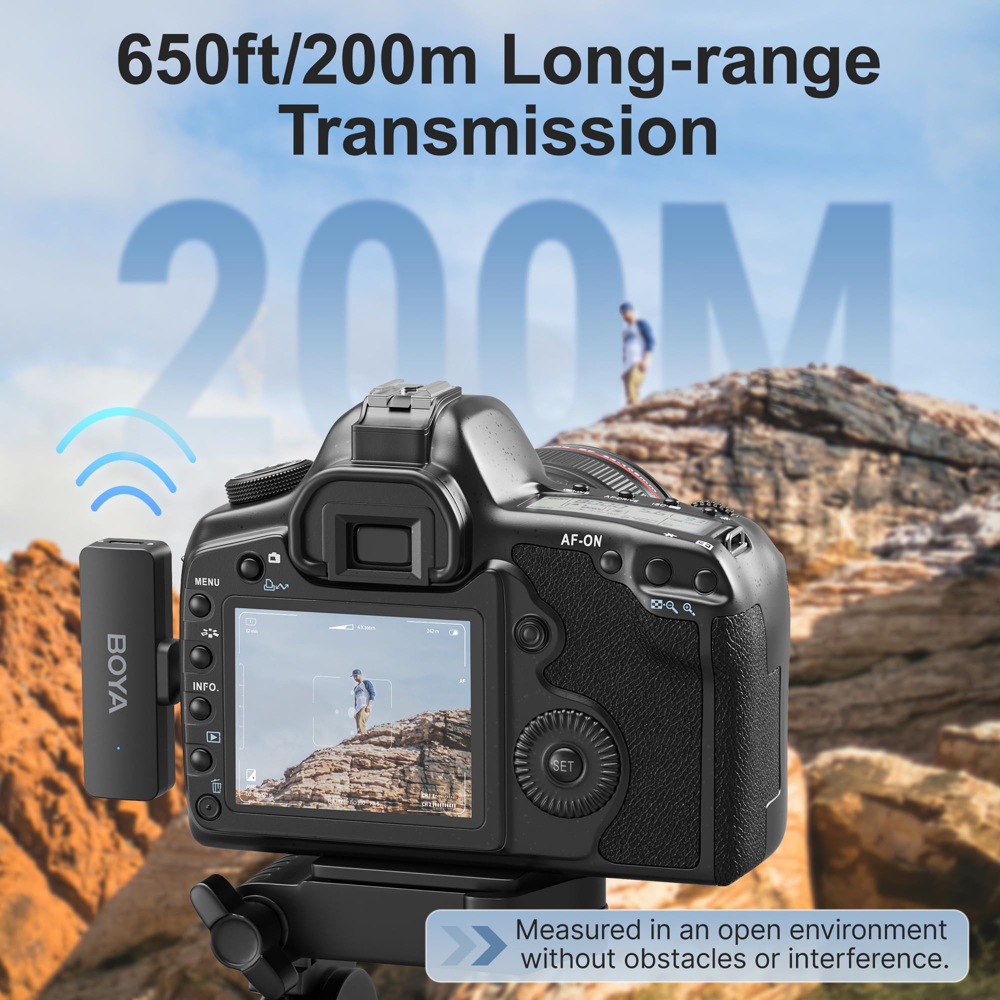 Snapklik.com : BOYA by-V4 Wireless Microphones For Cameras DSLR Camcorder
