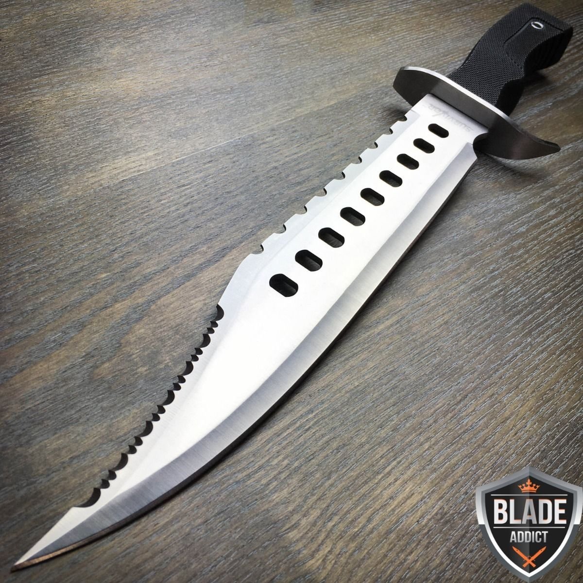 Buy MOON KNIVES 17" Hunting Rambo Full Tang Fixed Blade Machete Bowie w ...