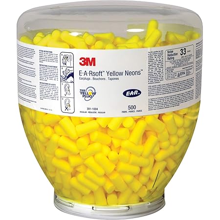 Amazon.com: Quality Foam Ear Plugs 500 Pair - 32 dB Disposable Soft ...